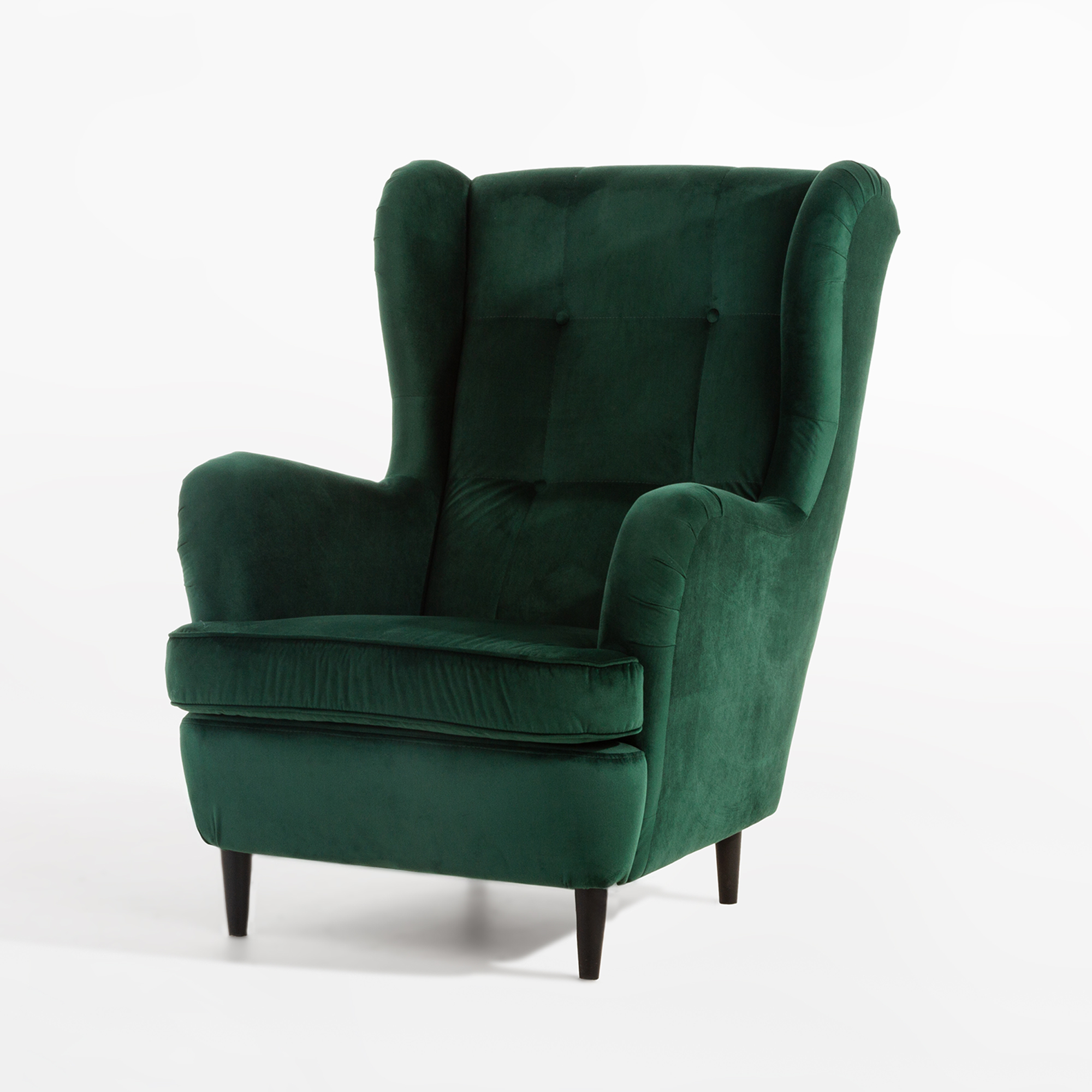 Křeslo ušák zelené OSKAR | agatanabytek.cz