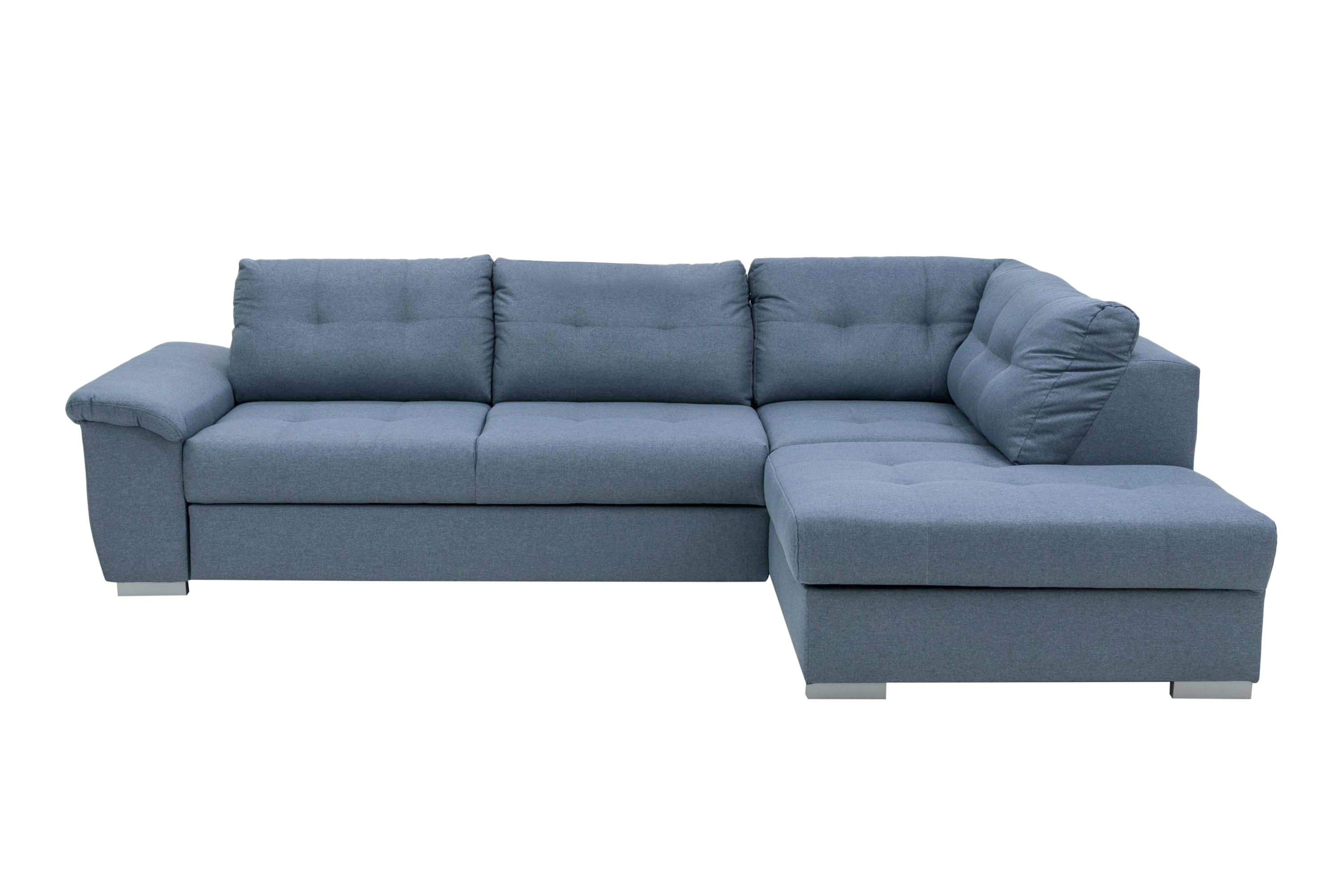 Rohová sedačka modrá LAVIDA BIS pravá | agatanabytek.cz