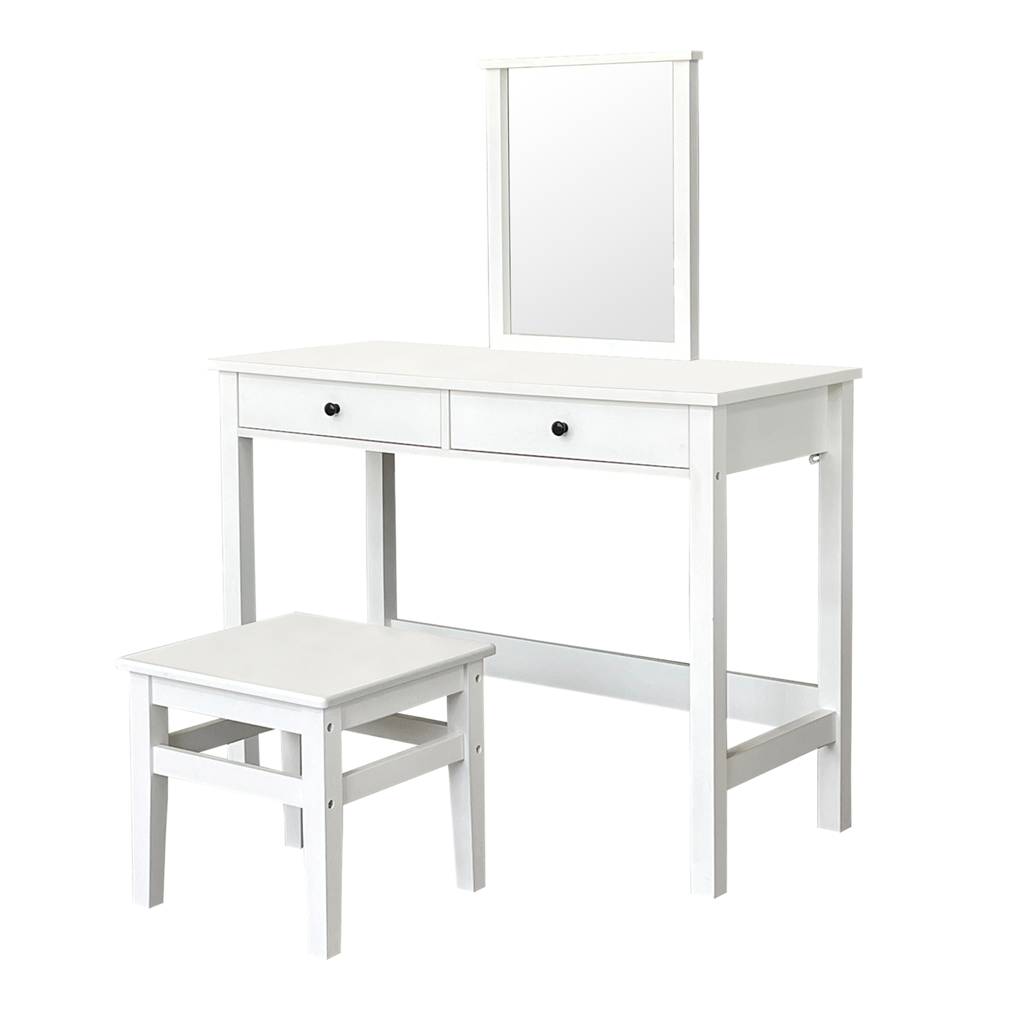 Toaletní stolek se zrcadlem a stoličkou SEDGAR | agatanabytek.cz