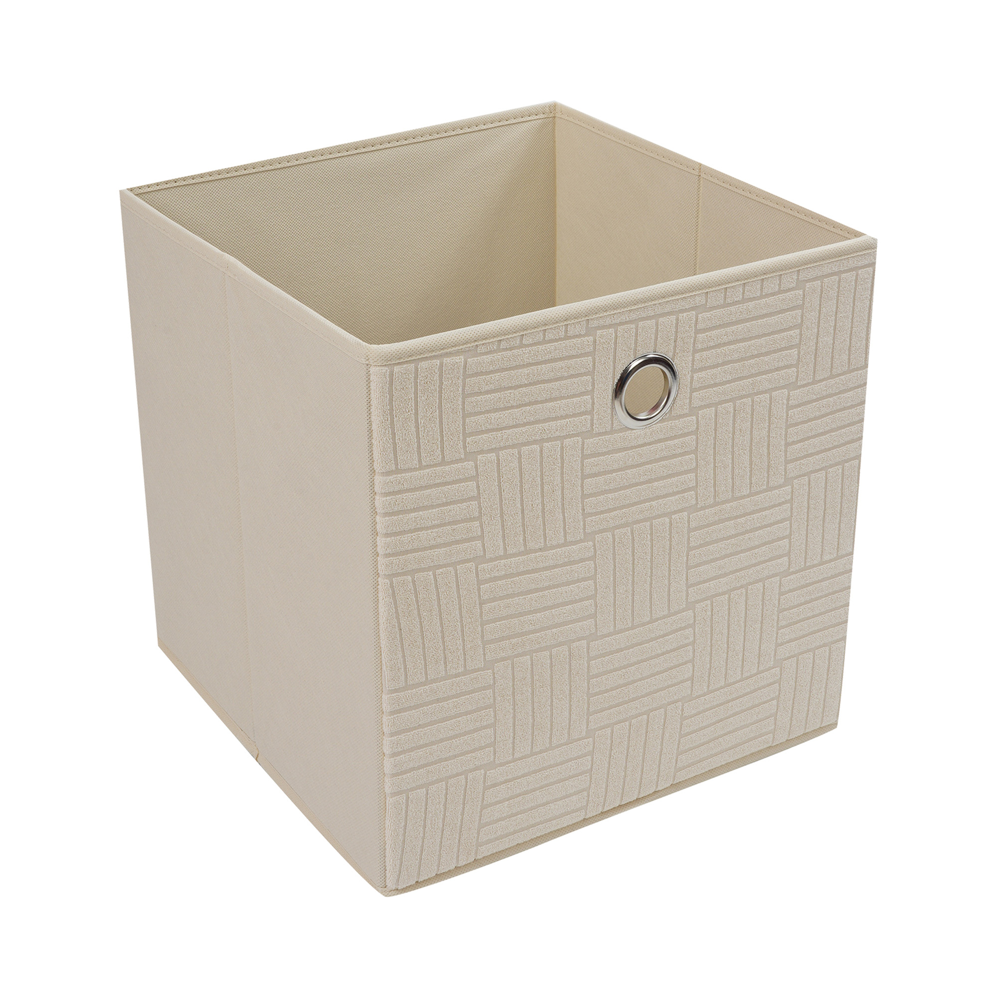 Béžový skládací úložný box 30x30x30 cm | agatanabytek.cz