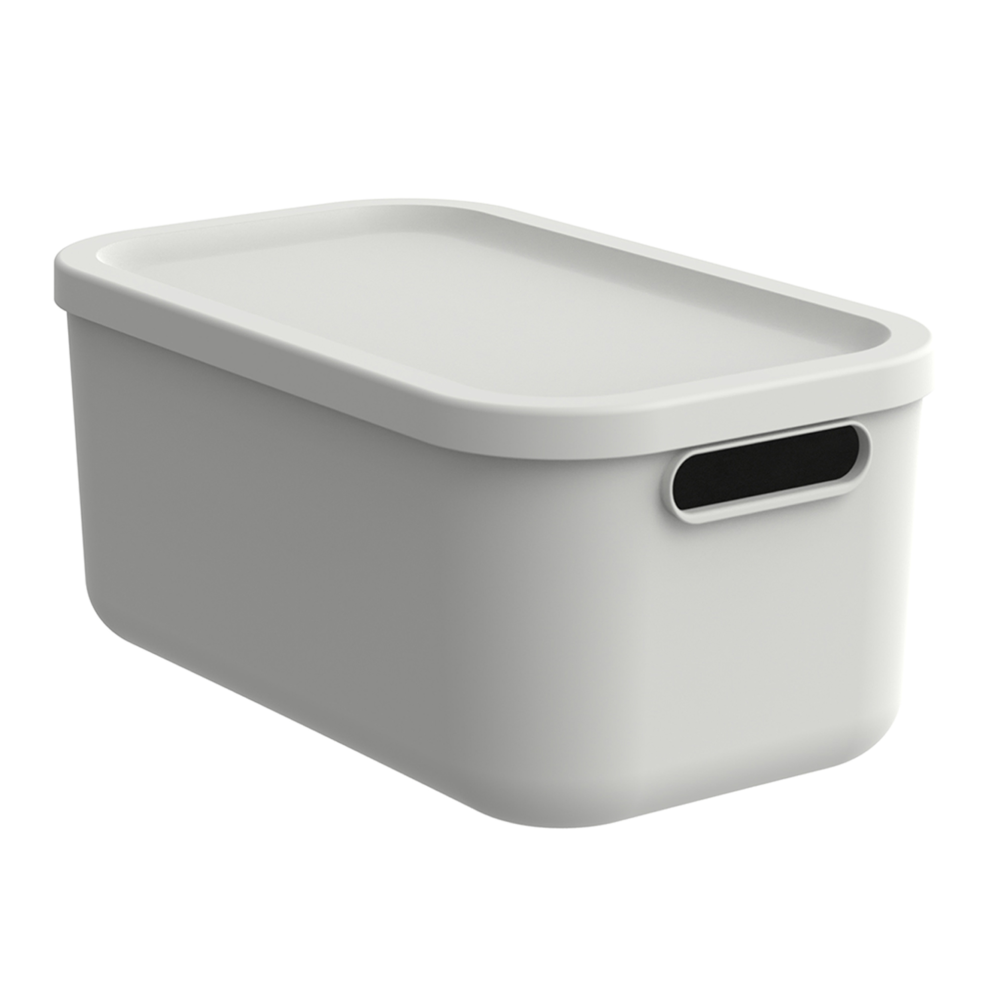 Bílý skladovací box ALBULA 12 L | agatanabytek.cz