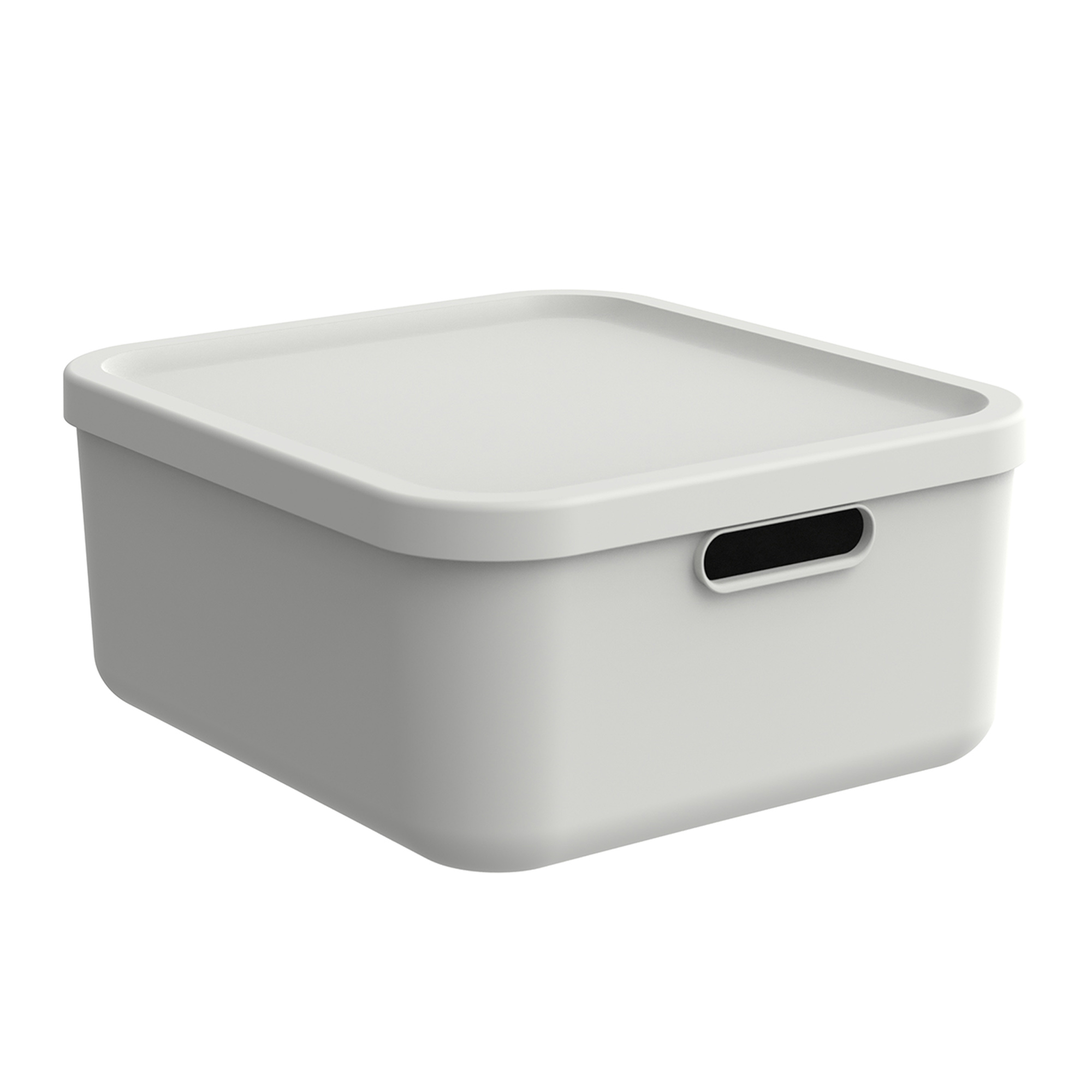 Bílý skladovací box ALBULA 20 L | agatanabytek.cz