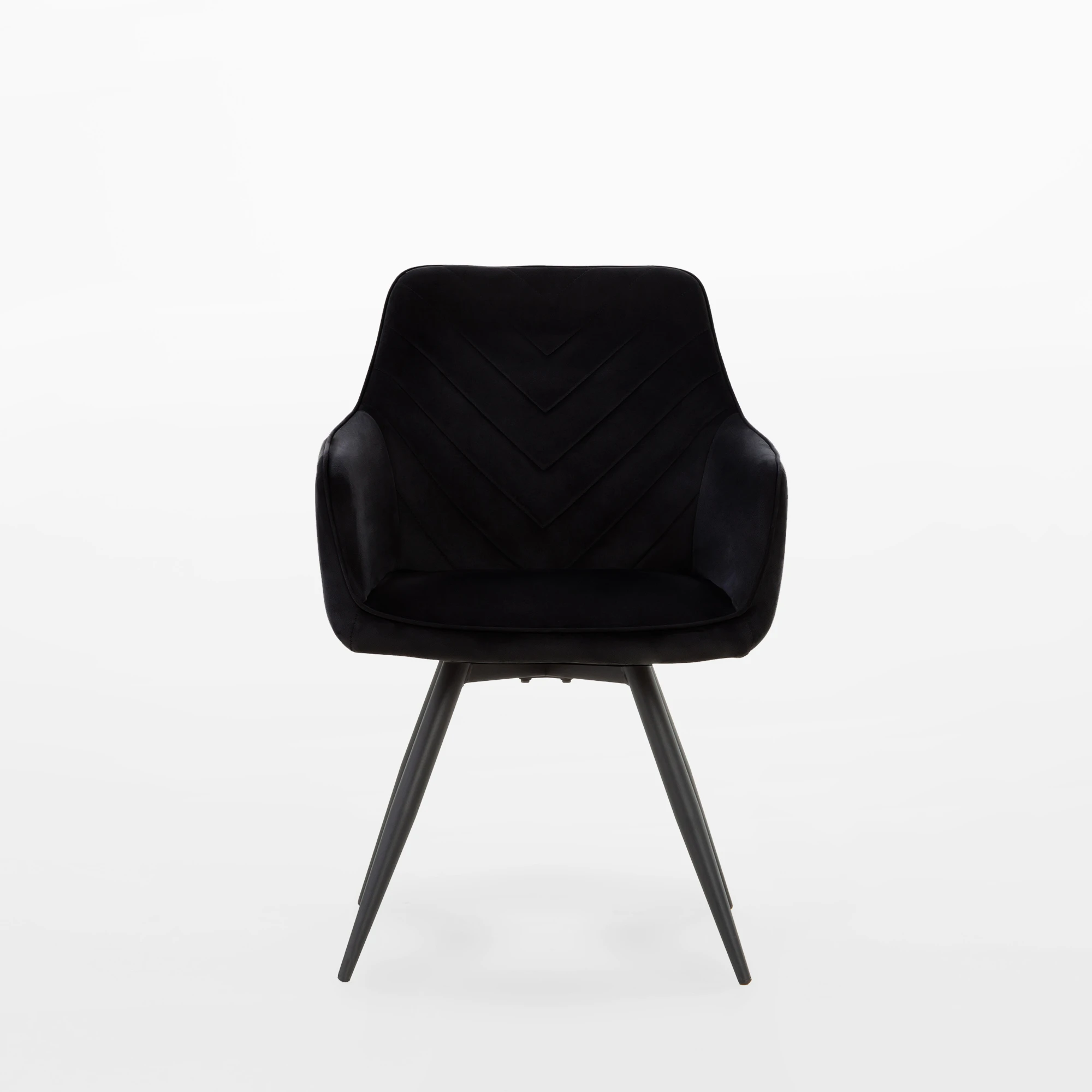 Otočná jídelní židle černá ATEMO | agatanabytek.cz